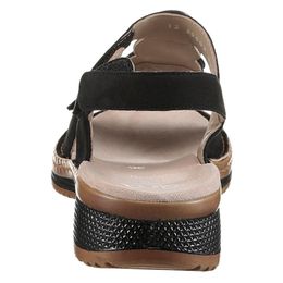 Ara Damen Sandale &raquo;HAWAII&laquo; , Sommerschuh, Sandalette, Keilabsatz, in Bequemweite G (= weit) schwarz 38