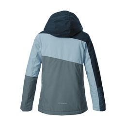 Killtec M&auml;dchen Funktionsjacke &raquo;KOW 218 GRLS JCKT&laquo; Winddichte, wasserdichte Kinderjacke mit verstellbarer Kapuze blau 128