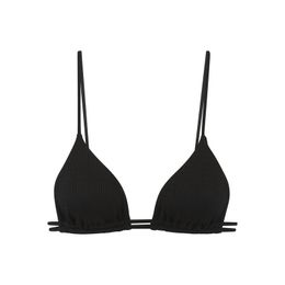 Copenhagen Studios Damen Triangel-Bikini-Top &raquo;Nela&laquo; aus modischer Strukturware schwarz 42, Cup C/D