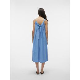 V&eacute;ro Moda Vero Moda Damen Midikleid &raquo;VMGILI DETAILED SINGLET DRESS WVN GA&laquo; Sommerkleid blau S, N-Gr