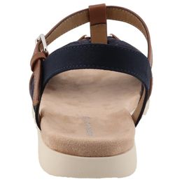 Tom Tailor Damen Tom Tailor Riemchensandale , Sommerschuh, Riemchensandale, Sandalette mit T-Riemen blau 39