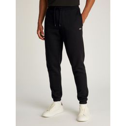 Tommy Jeans Herren &raquo;TJM SLIM S FLAG SWEATPANT&laquo; Mit Kordelzug schwarz S, N-Gr