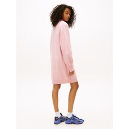 Tommy Jeans Damen Strickkleid &raquo;TJW FLAG SWEATER DRESS EXT&laquo; rosa S (36), N-Gr
