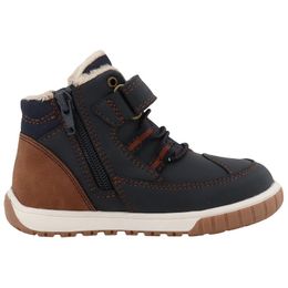 Tom Tailor Winterboots, Klettschuh, High-Top-Sneaker, Outdoorschuh mit Kontrastnähten navy-braun 29 29 Winterboots mit Innenreißverschluss,...