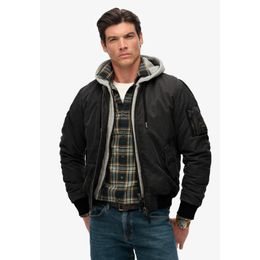 Superdry Herren Parka &raquo;MILITARY MA1 BOMBER JACKET&laquo; ohne Kapuze schwarz XL