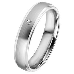 DOOSTI Unisex DOOSTI Trauring &raquo;Schmuck Geschenk Silber 925 Trauring Ehering Partnerring LIEBE&laquo; Made in Germany, wahlweise mit oder ohne Brillant 