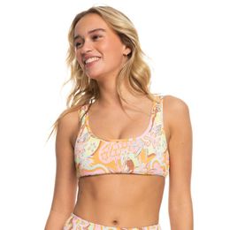 Roxy Damen Bandeau-Bikini-Top &raquo;Floraldelic&laquo; orange L, Cup B