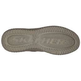 Skechers Herren Slip-On Sneaker &raquo;DELSON 3.0&laquo; , Sneaker, Freizeitschuh, Slipper mit Goga Mat -Fu&szlig;gew&ouml;lbest&uuml;tzung braun 40