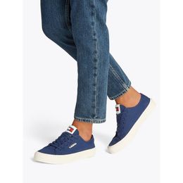 Tommy Jeans Herren Sneaker &raquo;TJM LACE UP CANVAS COLOR&laquo; , Freizeitschuh, Halbschuh, Schn&uuml;rschuh mit Logo-Aufn&auml;her an der Zunge blau 41