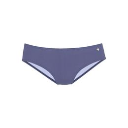 Lascana Damen Lascana Bikini-Hose &raquo;Monri&laquo; in Unifarbe blau 38, N-Gr