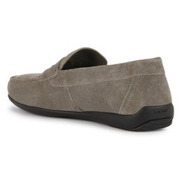 Geox Mokassin »U ASCANIO C«, Loafer, Pennyloafer, Slipper zum bequemen Schlupfen grau 42 42 Slipper mit Gummi Laufsohle