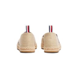 Tommy Hilfiger Herren Espadrille &raquo;HILFIGER FLEX MIX ESPADRILLE&laquo; , Sommerschuh, Schlupfschuh, Slipper mit seitlichem Logo-Schriftzug beige 43