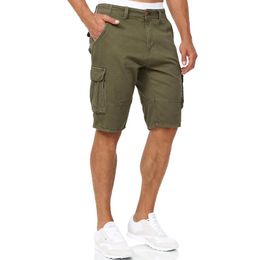 INDICODE Herren Cargoshorts &raquo;INMonroe&laquo; gr&uuml;n L, N-Gr