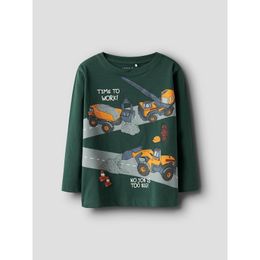 name it Langarmshirt »NMMOFEK TONKA LS NREG TOP CPLG« Bistro Green 98 98 Shirt von name it für Jungen