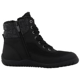 Romika Damen Winterboots , Keilabsatz, Sch&uuml;rboots, Outdoorschuh mit Filzkragen schwarz 38
