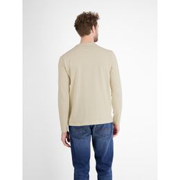 Lerros Herren Lerros Sweatshirt &raquo;Lerros Serafino-Langarmshirt f&uuml;r Herren&laquo; wei&szlig; L