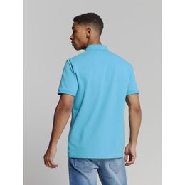 NO EXCESS Herren NO EXCESS Poloshirt &raquo; Poloshirt Polo Pique Garment Dyed&laquo; blau S