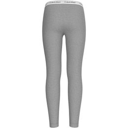 Calvin Klein Underwear M&auml;dchen Leggings &raquo;2PK LEGGING&laquo; f&uuml;r Kinder bis 16 Jahre, mit Elastik-Logobund grau 140/146, N-Gr