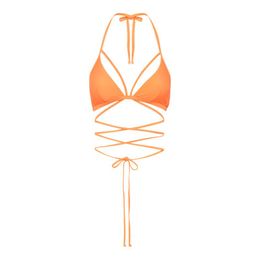 Lscn By Lascana Damen LSCN by LASCANA Triangel-Bikini-Top &raquo;Gina&laquo; mit langem Bindeband orange 42, Cup A/B