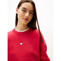 Tommy Jeans Damen Sweatshirt &raquo;Sweatshirt TJW BXY BADGE&laquo;, mit Dropshoulder-Design und Frontlogo S (36)