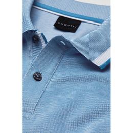 Bugatti Herren Bugatti Poloshirt mit Kontraststreifen blau XXL