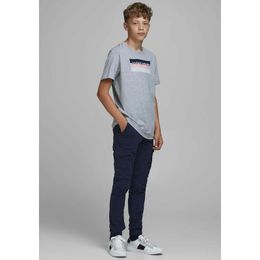 Jack & Jones Jack & Jones Junior Jungen Cargohose &raquo;JPSTPAUL JJFLAKE AKM 542 NAVY NOOS JNR&laquo; blau 128, N-Gr