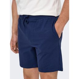 Only & Sons Only & Sons Damen ONLY & SONS Shorts &raquo;ONSKIAN LIFE REG SEERSUCKER SHORTS NOOS&laquo; blau M, N-Gr