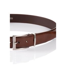 Tom Tailor Herren Tom Tailor Lederg&uuml;rtel &raquo;TTBILL&laquo; 3.5 cm breiter Herreng&uuml;rtel, Freizeit- und Anzugsg&uuml;rtel, bis Gr. 120 braun