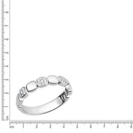 Vivance Damen Fingerring &raquo;925 Sterling Silber rhodiniert Zirkonia&laquo; wei&szlig;