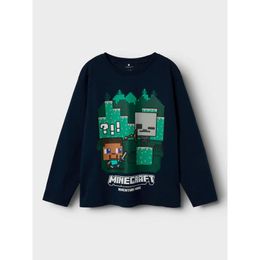 name it Jungen Langarmshirt &raquo;NKMAC MINECRAFT LS NREG TOP BOX NOOS BFU&laquo; 122/128