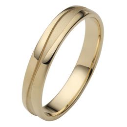 Firetti Unisex Trauring &raquo;Schmuck Geschenk Gold 750 Hochzeit Ehering "LIEBE"&laquo; Made in Germany, wahlweise mit oder ohne Brillant gold