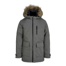 Jack & Jones JACK & JONES JUNIOR Parka »JJCHARLIE DETACHABLE FAUX FUR PARK JNR« mit Kapuze Castlerock 140 140 Modischer Parka von Jack & Jones Junior