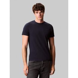 Calvin Klein Herren T-Shirt &raquo;SS STRETCH COTTON SLIM TEE&laquo; Mit Rundhalsausschnitt blau S