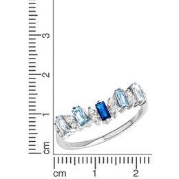 Firetti Damen Fingerring &raquo;Schmuck Geschenk Silber 925 Silberring&laquo; mit Zirkonia (synth.) blau