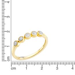 Diamonds by Ellen K. Damen Diamonds by Ellen K. Fingerring &raquo;Gold 585 zweifarbig mit 5x Brillant zus. 0,05ct.&laquo; bunt