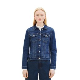 Tom Tailor Denim Damen Tom Tailor Denim Jeansjacke im klassischen Look und mit Stretch blau M (38)