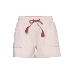 Vivance Sweatshorts Kurze Hose mit aufgesetzten Taschen und Kontrastkordel, Loungewear creme 36/38 - N-Gr N-Gr 36/38 Sweatshorts im lässigen Look