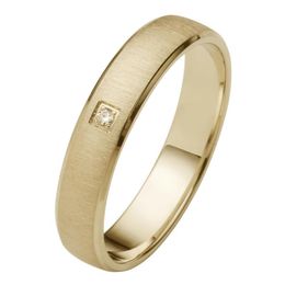 Firetti Unisex Trauring &raquo;Schmuck Geschenk Gold 750 Hochzeit Ehering "LIEBE"&laquo; Made in Germany, wahlweise mit oder ohne Brillant gold