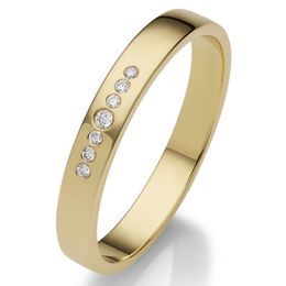 Firetti Unisex Trauring &raquo;Schmuck Geschenk Gold 375 Hochzeit Ehering "LIEBE"&laquo; Made in Germany, wahlweise mit oder ohne Brillanten gold
