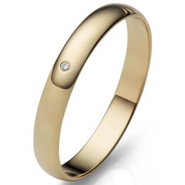Firetti Unisex Trauring &raquo;Schmuck Geschenk Gold 375 Hochzeit Ehering "LIEBE"&laquo; Made in Germany, wahlweise mit oder ohne Brillant gold