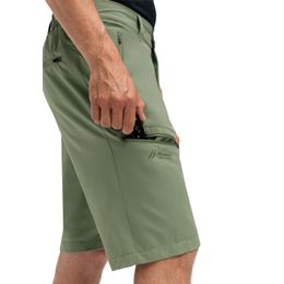 Maier Sports Herren Outdoorhose &raquo;Nil Short Loop&laquo; Herren Shorts, kurze Wanderhose, Outdoorhose 4 Taschen, Regular Fit gr&uuml;n 48, Normalgr&ouml;&szlig;en