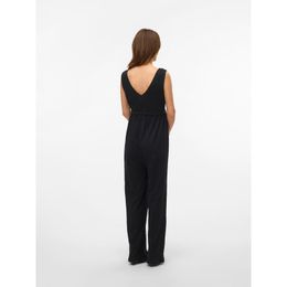 MAMALICIOUS Damen Overall &raquo;MLIVY SL JRS V-NECK JUMPSUIT NOOS&laquo; schwarz XS (34), N-Gr