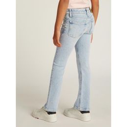 Calvin Klein Jeans M&auml;dchen Bootcut-Jeans &raquo;MR FLARE LIGHT BLUE VISUAL DENIM&laquo; f&uuml;r Kinder bis 16 Jahre mit Logopatch blau 4 (104), N-Gr