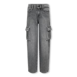 Kids Only M&auml;dchen KIDS Only Cargojeans &raquo;KOGHARMONY WIDE CRGO CARROT AZG414 NOOS&laquo; blau 164, N-Gr