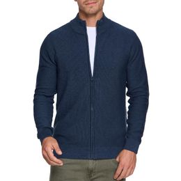 INDICODE Herren Strickjacke &raquo;Marland&laquo; blau XXL