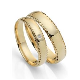 Firetti Unisex Trauring &raquo;Schmuck Geschenk Gold 750 Hochzeit Ehering "LIEBE"&laquo; Made in Germany, wahlweise mit oder ohne Brillant gold