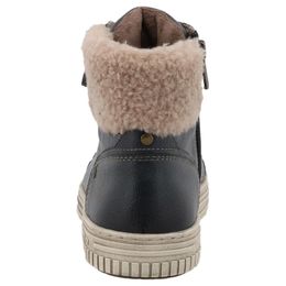 Mustang Shoes Damen Winterboots &raquo;Janique&laquo; High Top Sneaker, Winterboots mit Warmfutter blau 38
