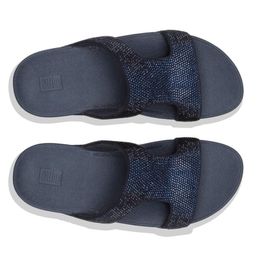 fitflop Damen Pantolette &raquo;MARLI&laquo; Sommerschuh, Strandschuh, Sandale, Flats mit Glitzer-Details blau 41