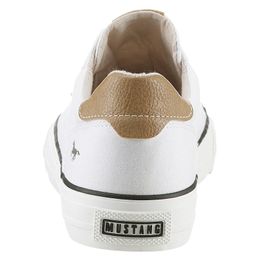 Mustang Shoes Damen Sneaker , Freizeitschuh, Halbschuh, Schn&uuml;rschuh, mit Gummikappe wei&szlig; 45