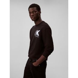 Calvin Klein Herren Sweatshirt &raquo;LS EU 350TERRY CK OVERLAP GRAPHI&laquo;, Rundhalsausschnitt, regular fit schwarz XL